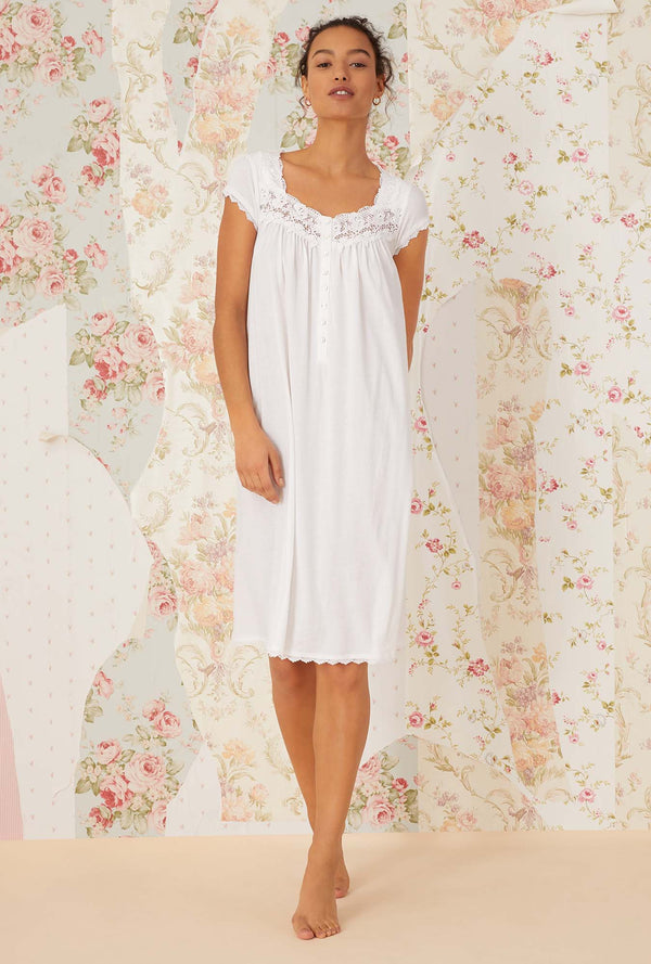 Villa Blanca Waltz Knit Nightgown - Eileen West