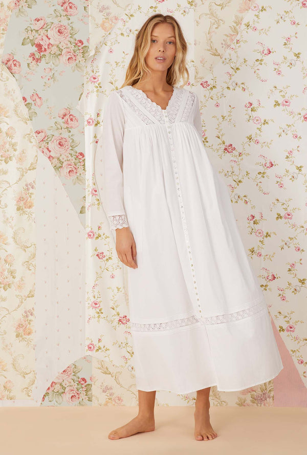 Portofino Ballet Button Front Robe - Eileen West